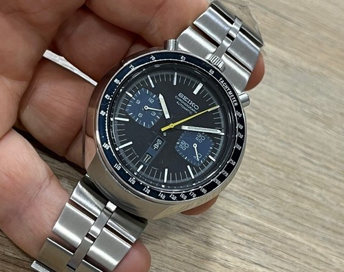 SEIKO BULL HEAD 0040 CHRONOGRAPH AUTOMATIC STEEL VINTAGE WRIST WATCH ...