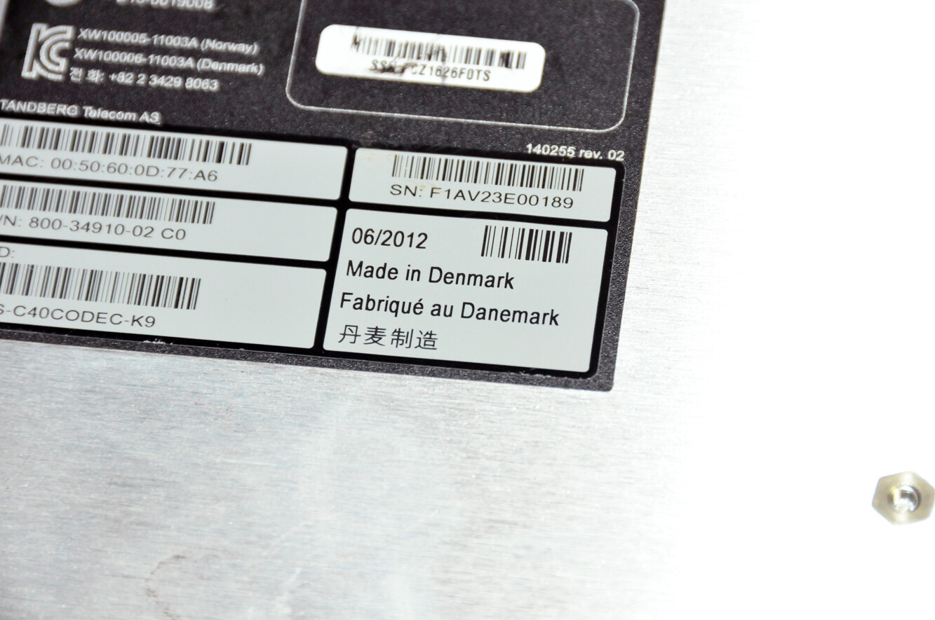 Cisco C40 TelePresence System Codec TTC6-11 Tandberg | eBay