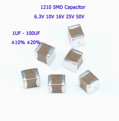 1210 SMD Capacitor SMT Ceramic Surface Mount Chip 6.3V-50V Capacitors ...