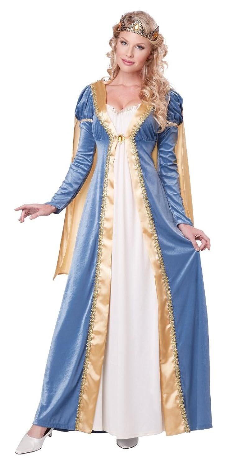 Elegant Empress Medieval Renaissance Maiden Fancy Dress Halloween Adult ...