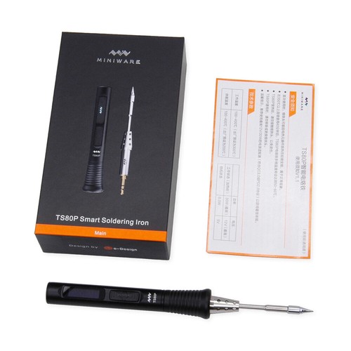 TS80P Mini Smart Electric Soldering Iron Station PD2.0 QC3.0 USB Type-C ...