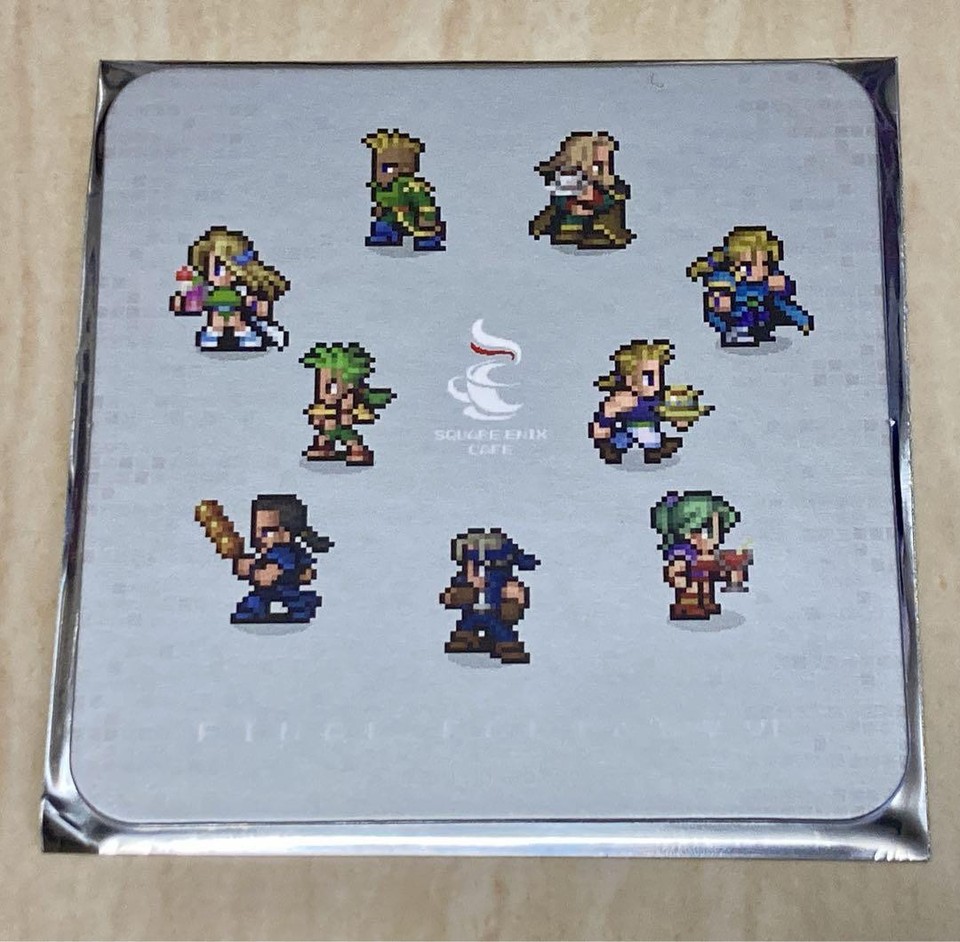 Square Enix Cafe FF6 Pixel Remaster Coaster Limited Edition Rare | eBay