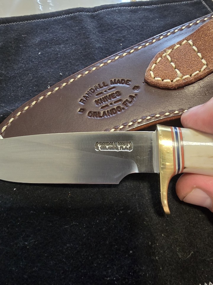 RANDALL MODEL 26 PATHFINDER HUNTING KNIFE WITH SHEATH STAG HANDLE NEVER ...