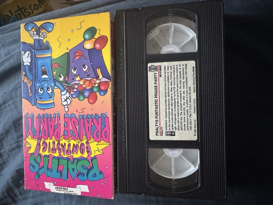 Psalty's Funtastic Praise Party VHS Christian Children Music Psalty's ...