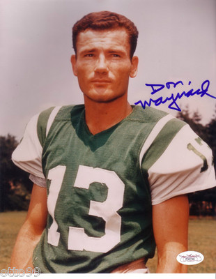 DON MAYNARD SIGNED 8x10 PHOTO NY JETS GIANTS NEW YORK TITANS ST LOUIS ...