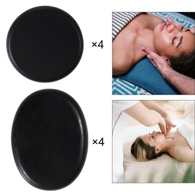 4Pcs/Set Hot Stone Massage Set Heated Warmer Rocks Basalt Stones ...