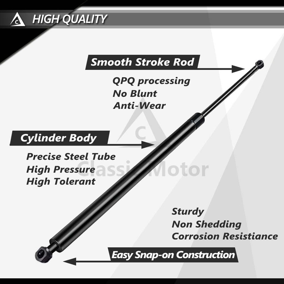 2Pcs 14.5" 61lb Gas Shocks Struts for Leer ARE Camper Shell Topper Rear ...