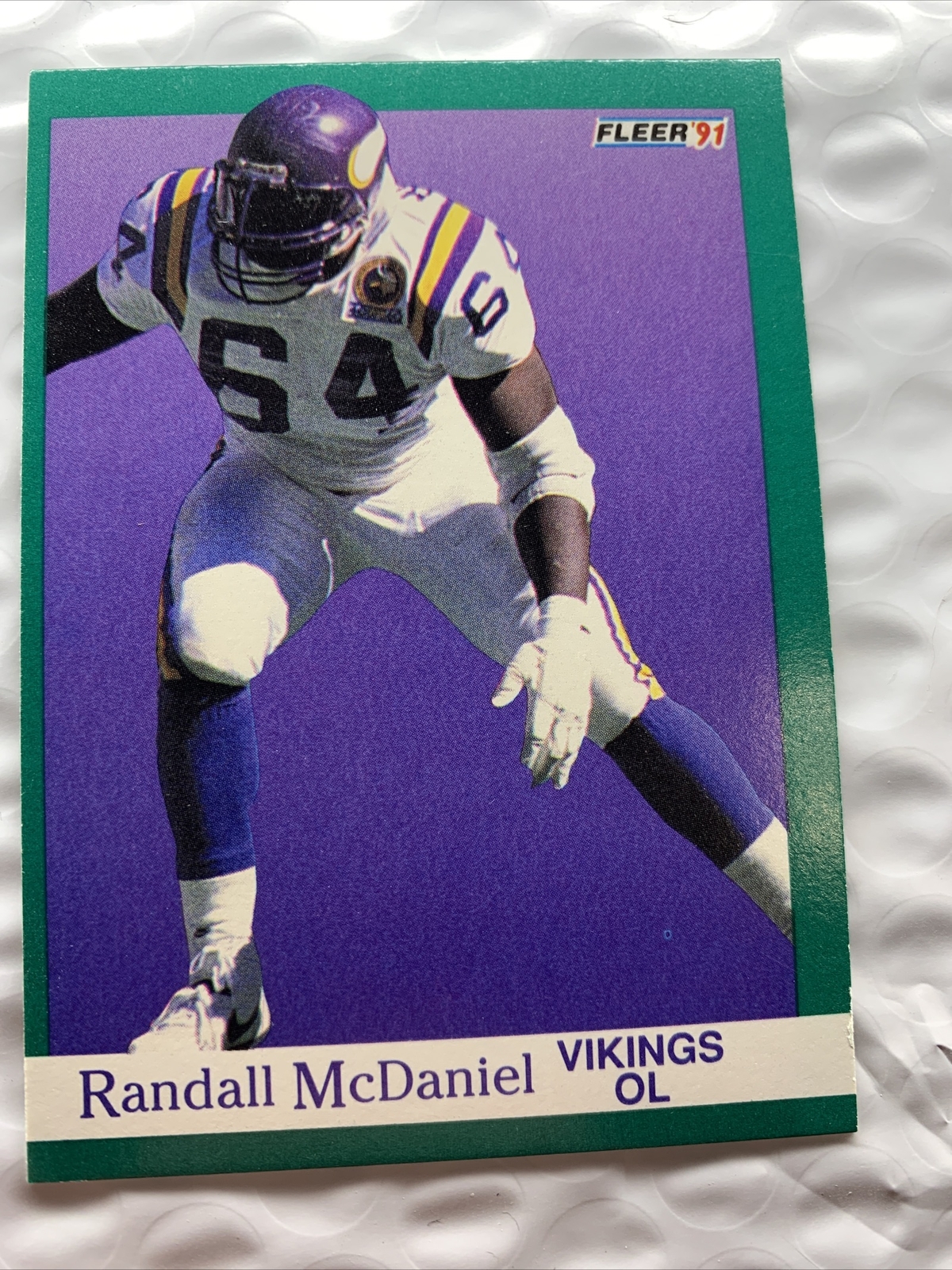 1991 Fleer - #286 Randall McDaniel for sale online | eBay