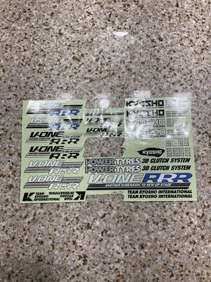 Vintage Team Kyosho V One RRR Decal Sticker Sheet Nitro RC Car V-One ...