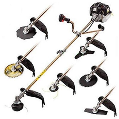 52cc Multi 7 in1 Petrol Strimmer Grass weed eater Brush Cutter Pruner ...