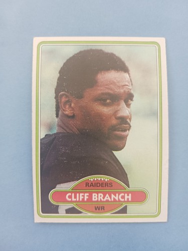 1980 Topps Football #85 Cliff Branch Oakland Raiders | eBay