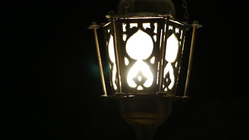 vintage Rare ottoman Brass and Glass Lantern Islamic Mosque Hanging ...