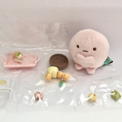 Sumikko gurashi Pink Tapioca mini plush with lemon pie and tangerines ...