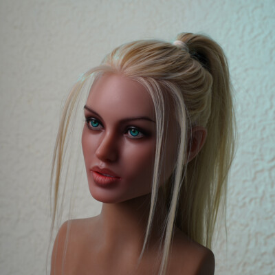 Realistic Sex Doll Head Implanted Hair Silicone Real Oral Mobile Jaw for Men | eBay