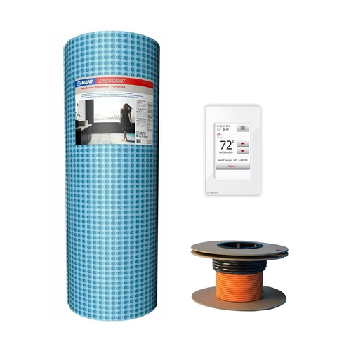 TRM Floor Heating Kit with Uncoupling Membrane, OJ Microline Thermostat ...