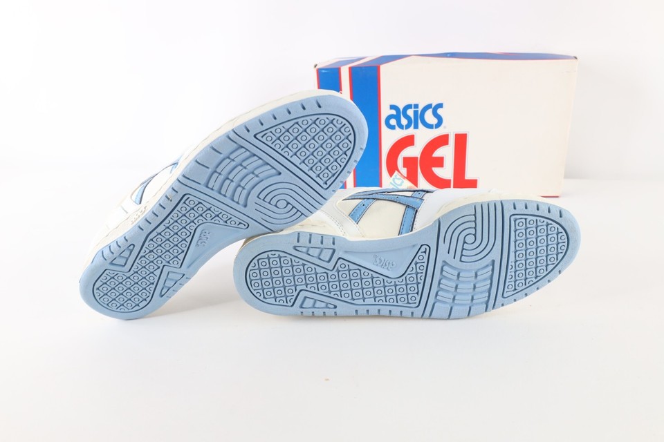 NOS Vtg 90s Asics Womens 9.5 Spell Out Gel Classic Sneakers Shoes White ...