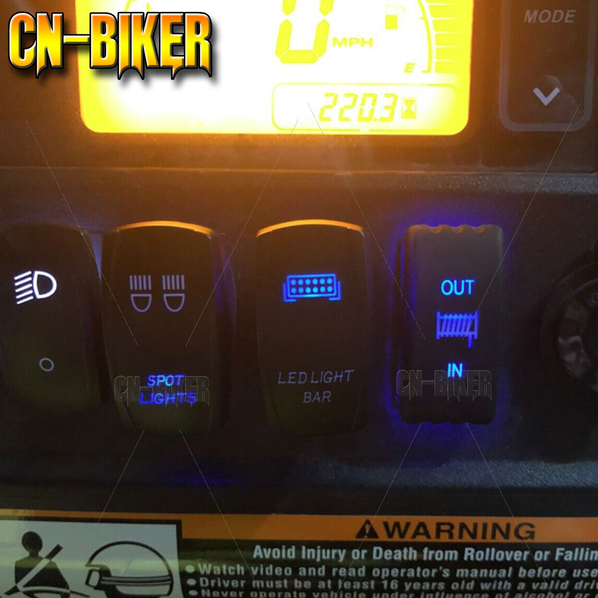 5Pin LED LIGHT BAR Switch Control Kit For ALL Can-Am Commander Maverick ...