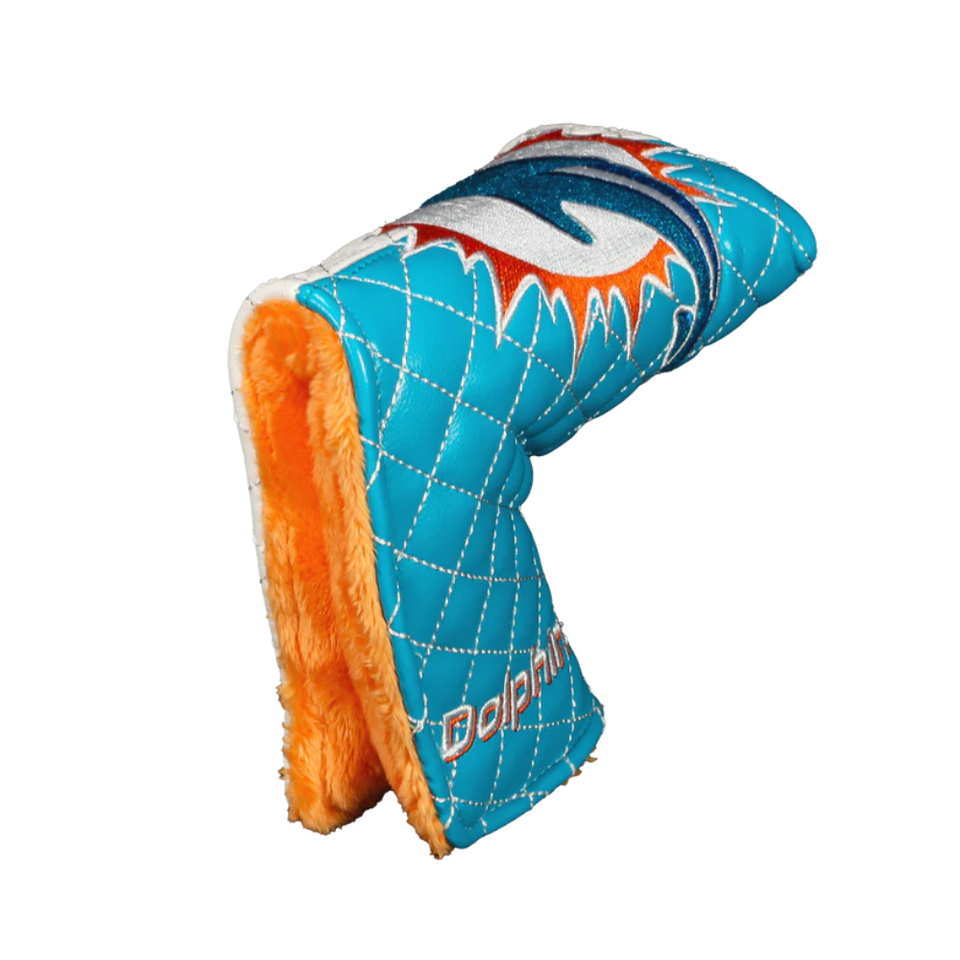 CMC Design Miami Dolphins Blade Putter Headcover - Teal/Orange/White | eBay