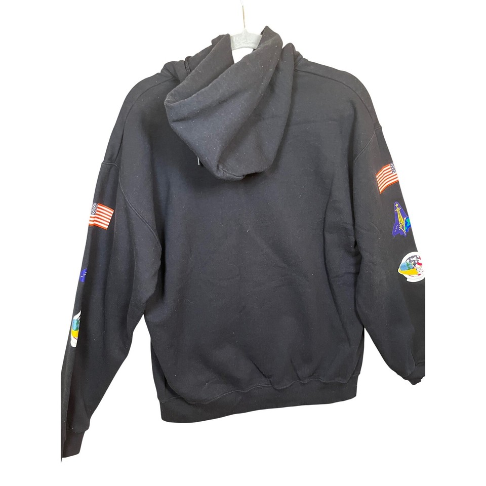 Bowery Supply Co NASA Astronaut Graphic Hoodie Black Men's Size L | eBay