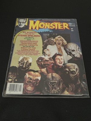 1985 Forrest Ackerman's MONSTER LAND Magazine #1 - Steven Spielberg ...