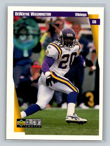 1997 Collector's Choice #303 Dewayne Washington Minnesota Vikings ...