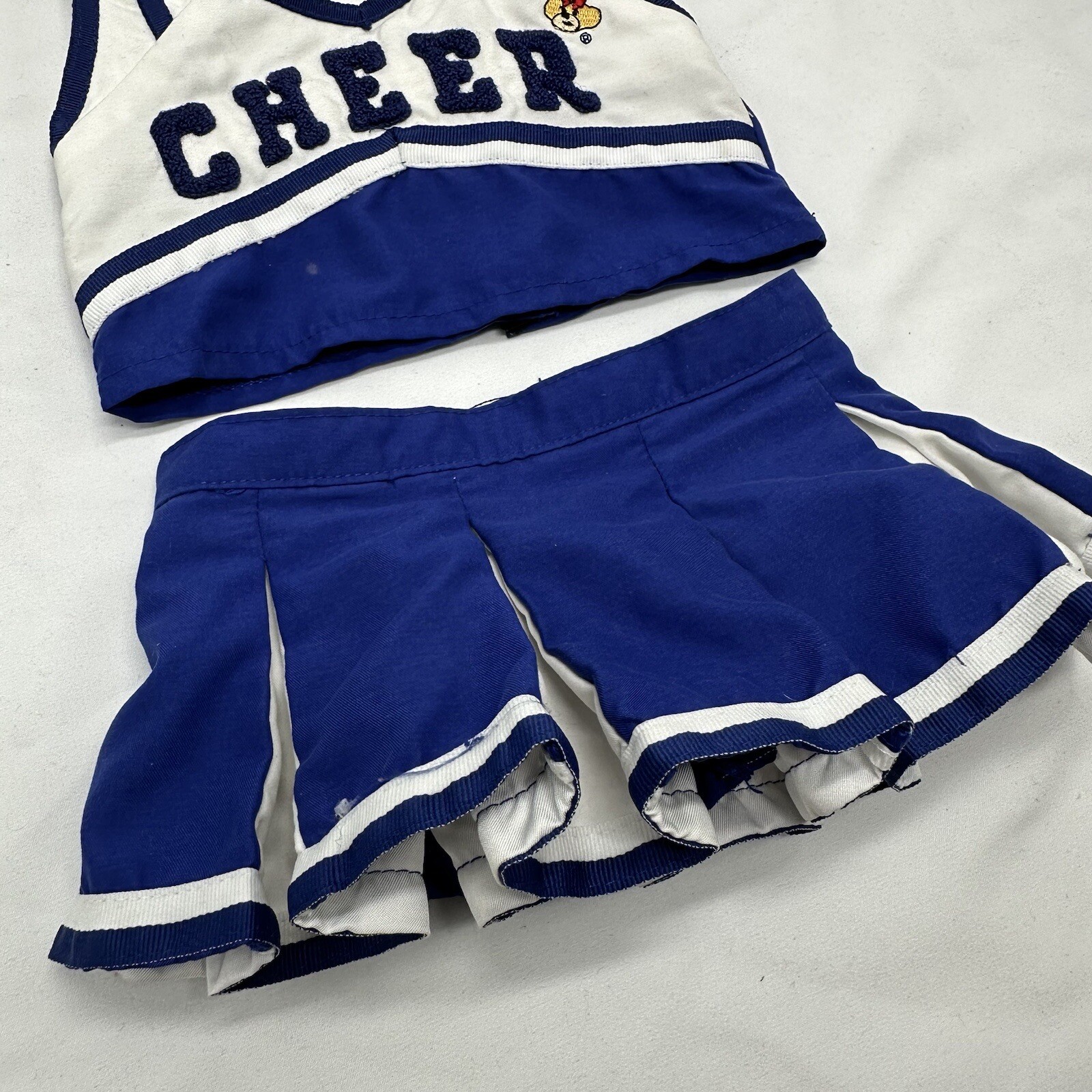 Build A Bear Cheerleading Outfit Cheer Uniform Blue White Costume BABW ...