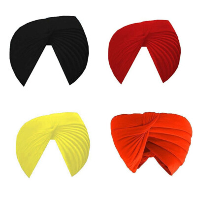 Sikh Traditional Punjabi Hat Pagri Turban Cotton Headwrap Patka Dastar ...