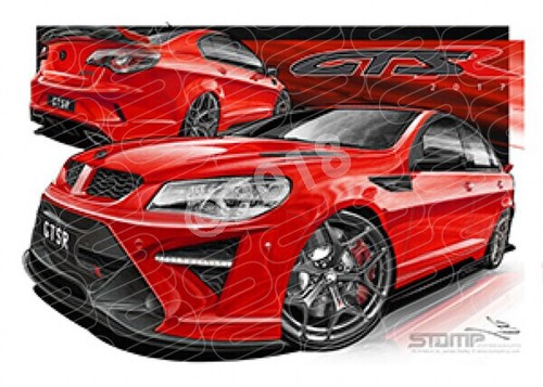 HSV GTSR V454 GTSR STING RED A1 STRETCHED CANVAS (V454) | eBay
