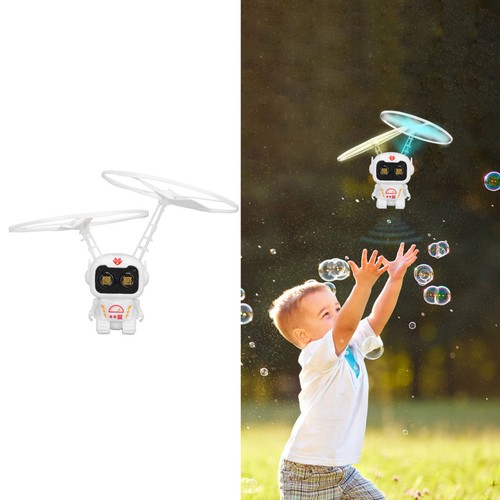 Dual Blade USB Rechargeable Flying Spaceman Toy For Kids With Light | eBay