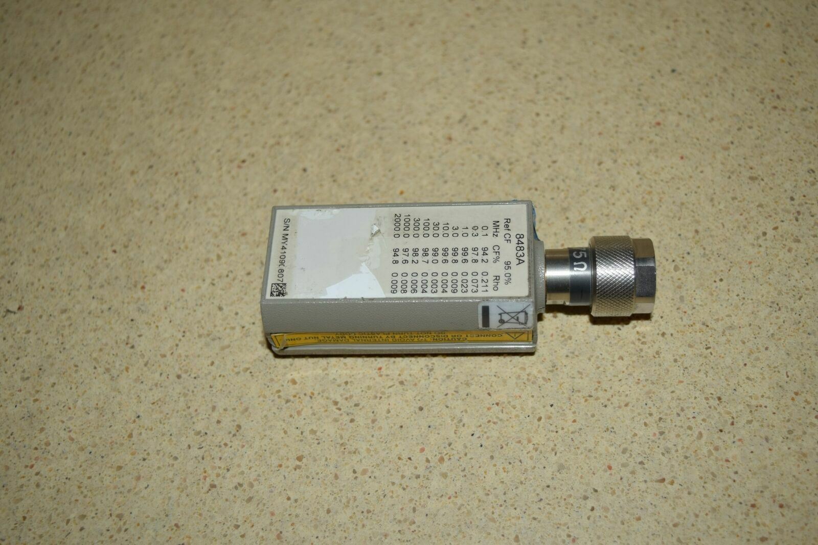 HEWLETT PACKARD 8483A POWER SENSOR 100 KHZ-2 GHZ - PARTS/REPAIR (HG8 ...