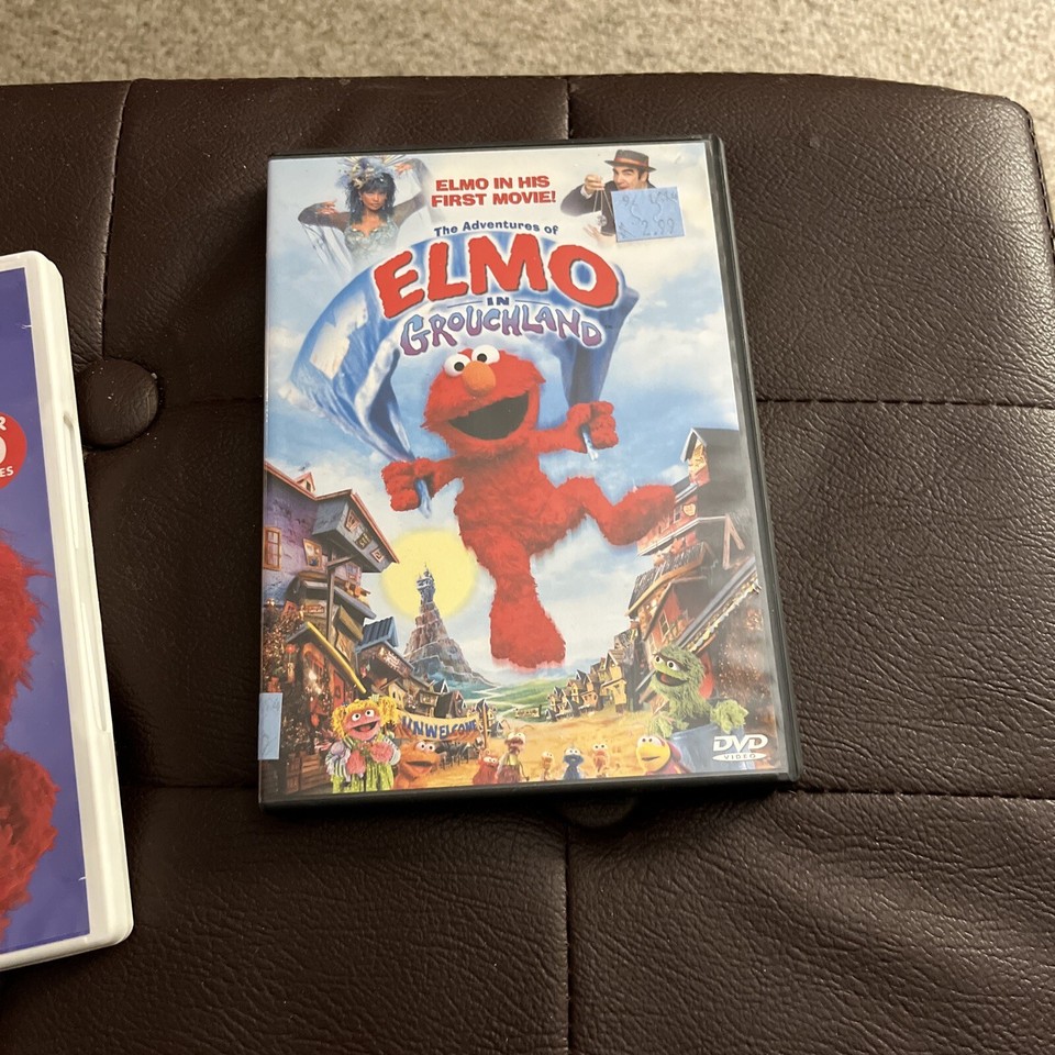 Elmo Sesame Street DVDs Movie Elmo In Grouchland And Elmo & Friends ...