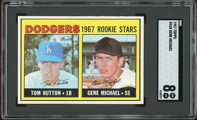 1967 Topps Baseball #428 Tom Hutton Gene Michael SGC 8 | eBay