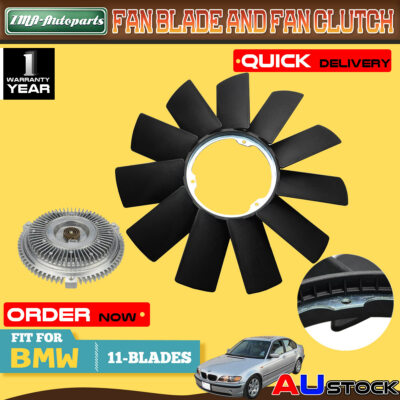 Cooling Fan Blade + Fan Clutch for BMW E34 E39 E46 E53 320i 325i 330i ...
