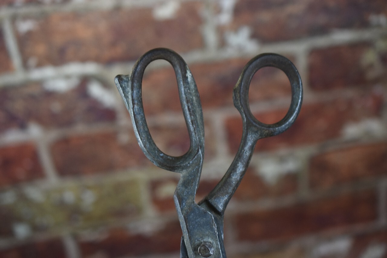 ANTIQUE LATE 1700s OR EARLY 1800s BLACKSMITH WROUGHT IRON SCISSORS 9 ...