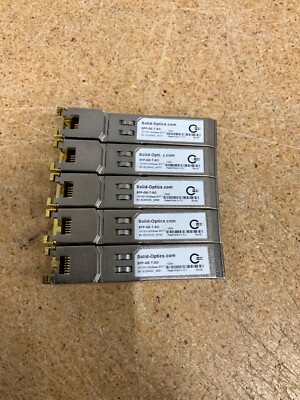 Lot of 5 Solid-Optics SFP -GE-T-SO | eBay