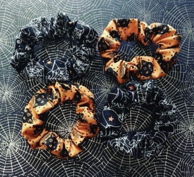 Wicked Spells Black Cat Witches Webs Hair Ties Handmade | eBay