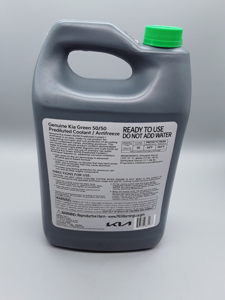 New Genuine Kia Engine Coolant Antifreeze 1 Gallon OE UM040CH012 | eBay