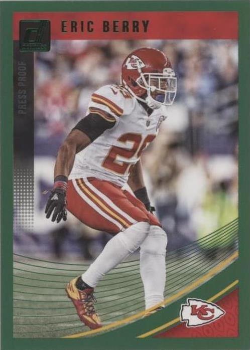 2018 Panini Donruss - Eric Berry #142 Press Proof Green for sale online ...