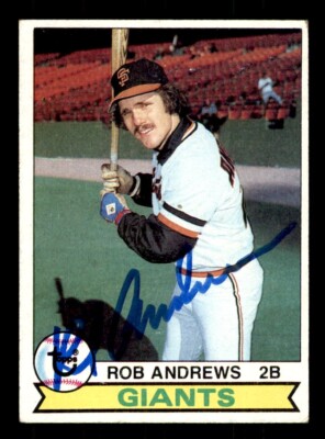 1979 Topps Baseball #34 Rob Andrews Signed Autograph (no COA) *e1 | eBay