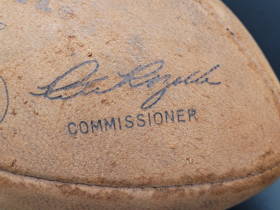 WILSON NFL FOOTBALL OFFICIAL COMMISSIONER PETE ROZELLE VINTAGE FOOTBALL ...