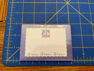 Sigma Sigma Sigma Mascot Sticky Notes 3" x 4", LICENSED, VINTAGE, FREE ...
