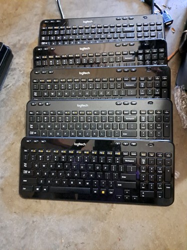 Lot of 5 Logitech K360 Wireless Keyboards. NO USB RECEIVER | eBay