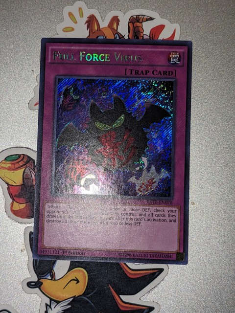 Yu-Gi-Oh! TCG Full Force Virus Raging Tempest RATE-EN078 1st Edition ...
