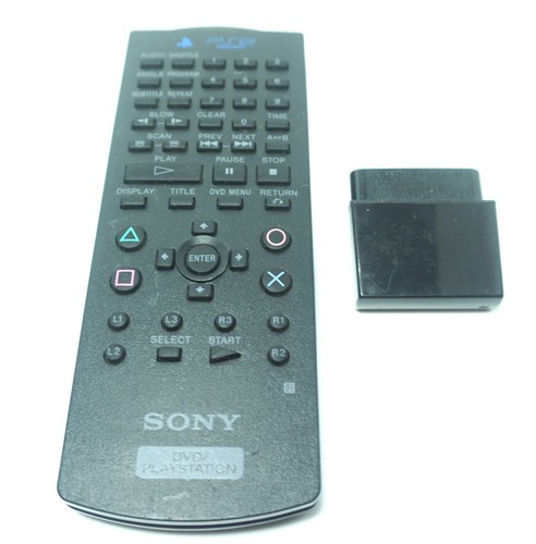 Sony Playstation 2 PS2 DVD Player Remote Control & IR Receiver Dongle ...