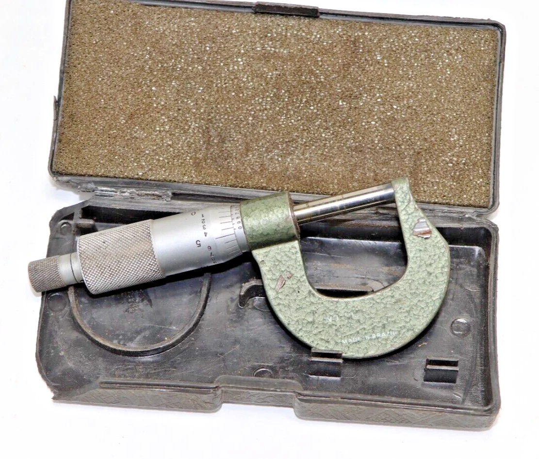 Mitutoyo 103-137 Iron Gauge Screw Micrometer 0-25mm, 45% OFF