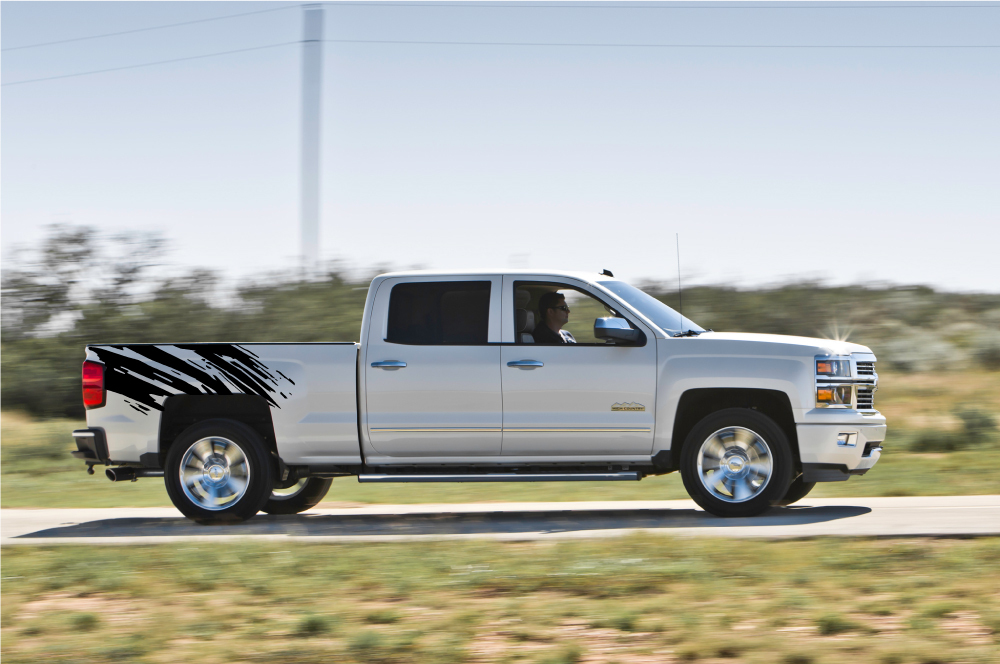 Tailgate Generic Splash Grunge Distressed Vehicle Truck Vinyl Decal bed ...