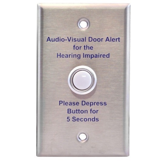 Loud Alarm / Strobe Doorbell Signaler with Button and Transformer | eBay
