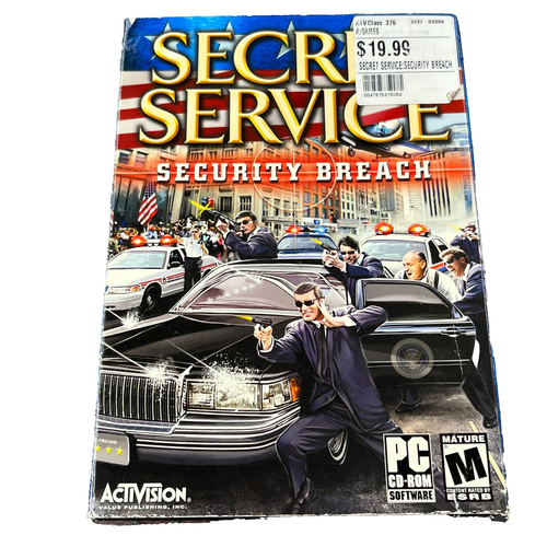 Secret Service Security Breach PC CD Rom Video Game Small Box Factory ...