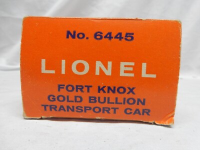 ORIGINAL BOX FOR THE POSTWAR LIONEL 6445 FORT KNOX GOLD BULLION CAR | eBay