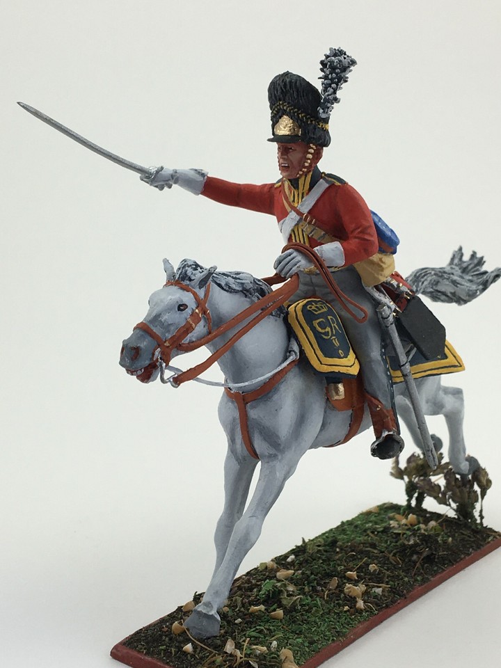 Unassembled British Scots Greys, White Metal 60 mm 1/30 Figure kit VID ...